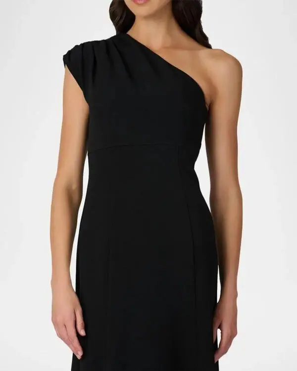 Shoshanna Mckenna One-shoulder Crepe Gown