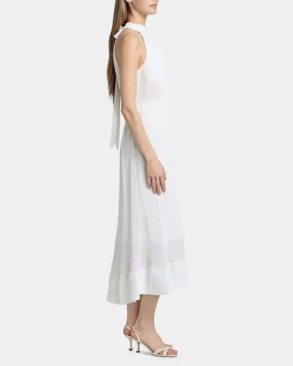 MILLY Nalani Pleated Midi-dress