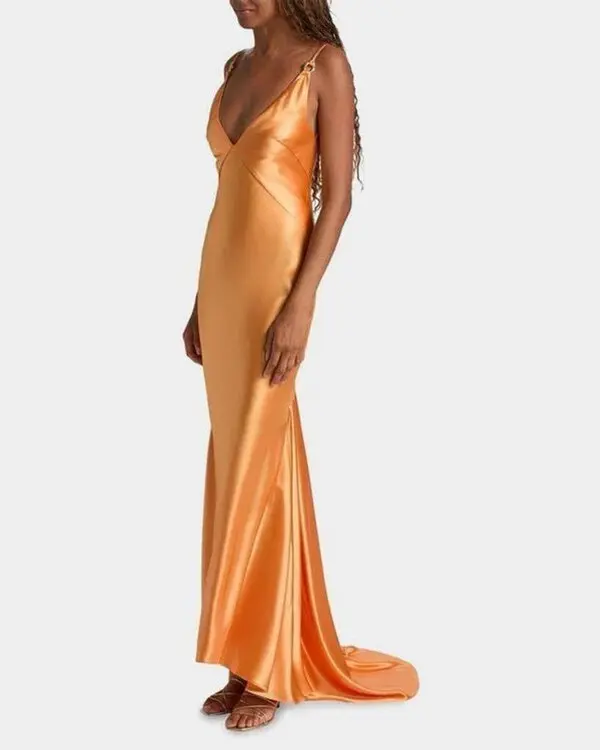 Acler Utterby Satin Maxi Dress