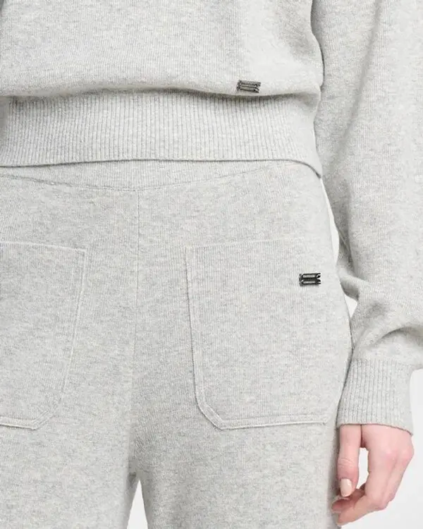Victoria Beckham Alina Wool-blend Pants - Light Grey