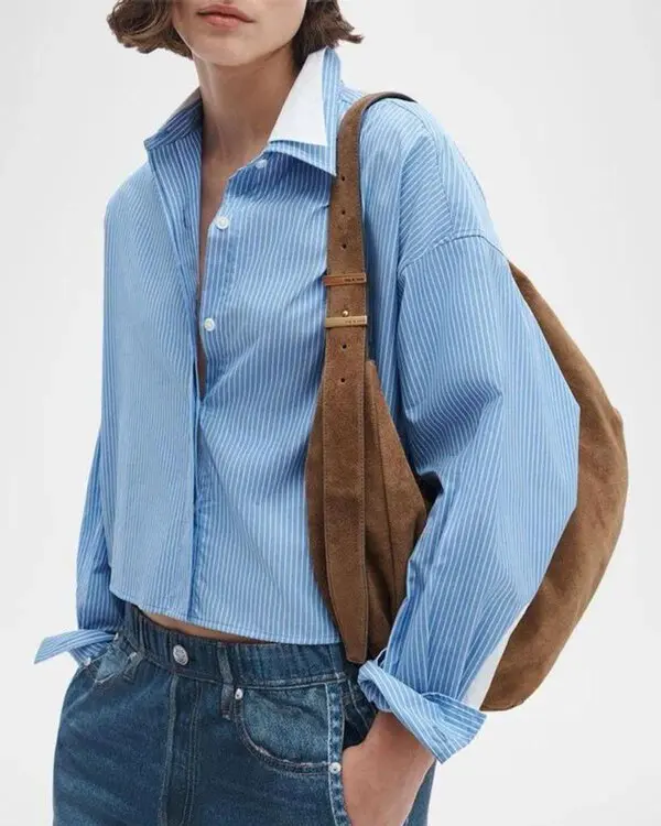 Rag & Bone Marin Stripe Layered Cotton Shirt - Blstr