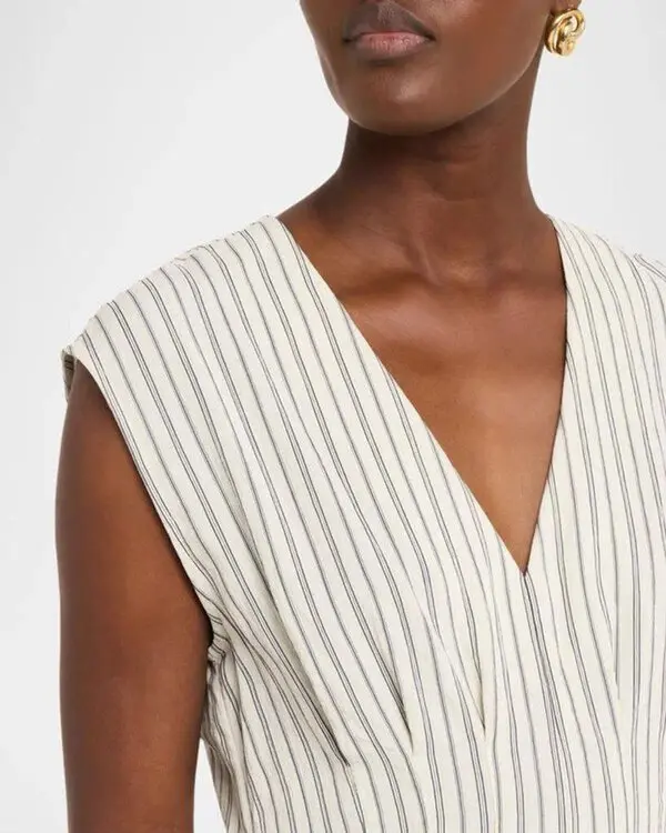 Rag & Bone Ines Stripe Maxi Dress - Crmst