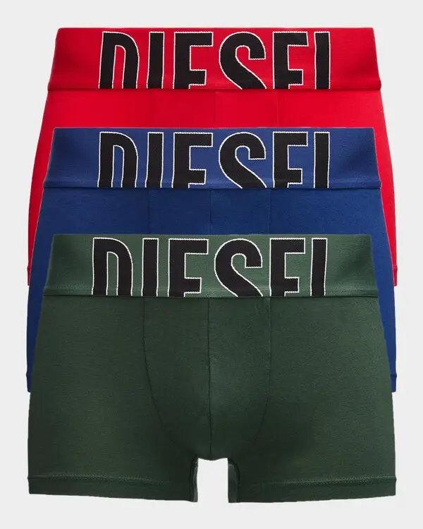 DIESEL® Apos;s Damien Pop Logo 3-pack Boxer Briefs - E7498