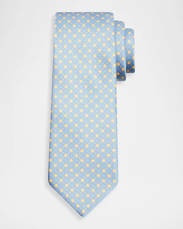 Stefano Ricci Apos;s Geometric Circle Silk Tie