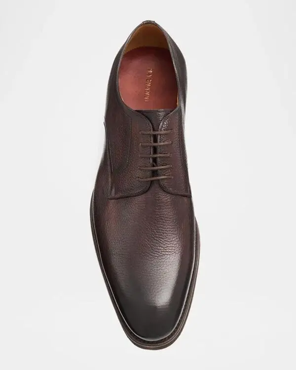 Magnanni Apos;s Melich V Tumbled Leather Derby Shoes