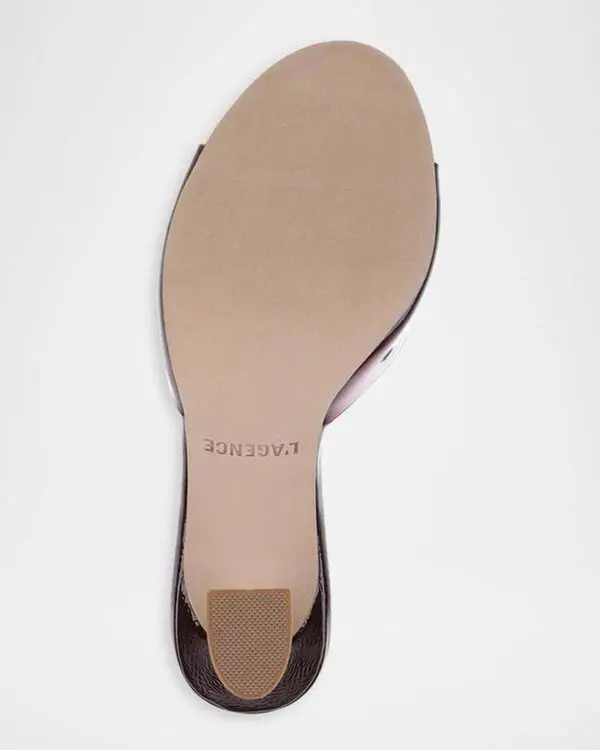 L & APOS;AGENCE 95mm Avery Suede Mules - Wine
