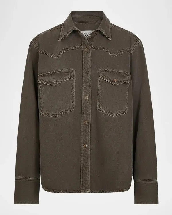 TWP Yellowstone Cotton Denim Shirt