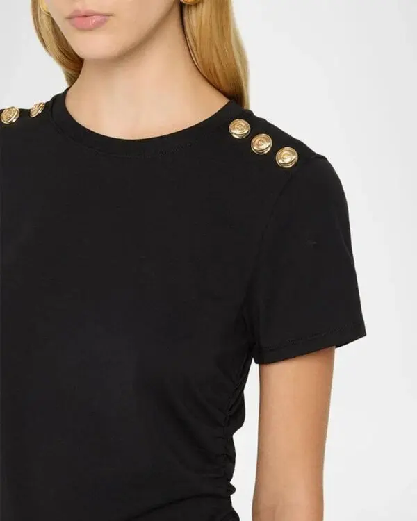Cinq À Sept Jasper Crewneck Sailor Tee - Black