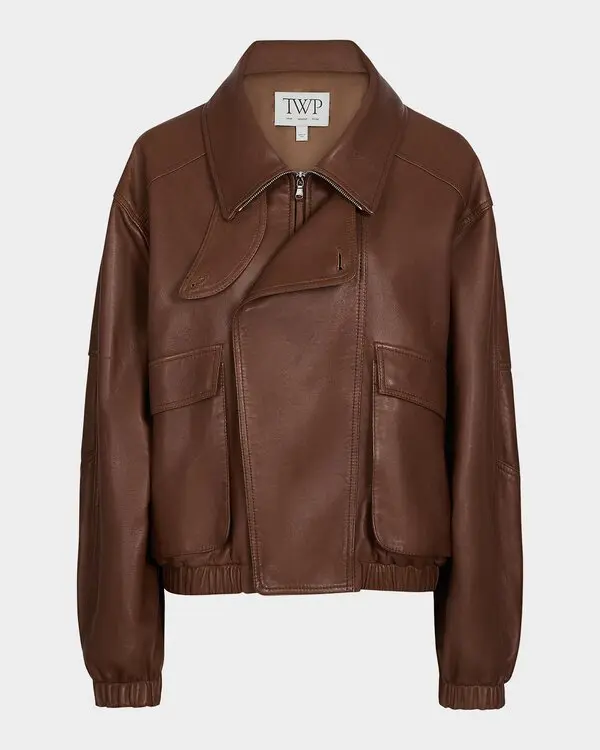 TWP Hunter Leather Jacket - Bison