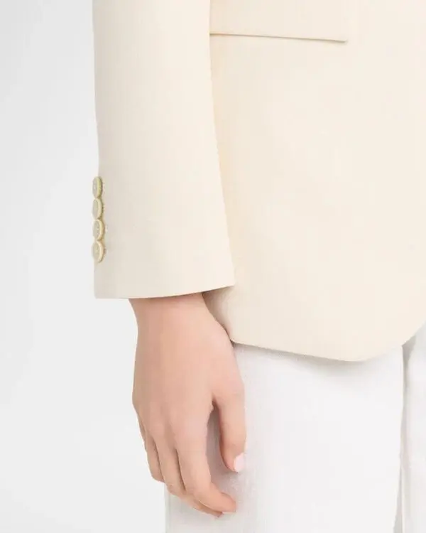 NILI LOTAN Anabel Single-breasted Blazer - Stone