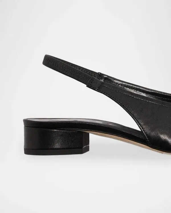 AeydĒ Dua Nappa Leather Slingback Flats