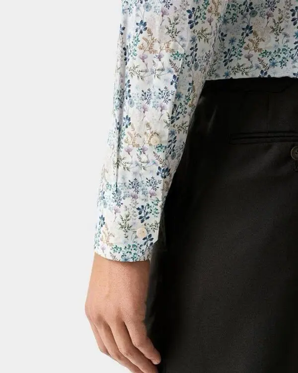 Eton Apos;s Floral Slim-fit Cotton Twill Shirt