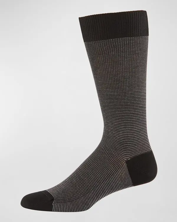 Pantherella Apos;s Tewkesbury Birdseye Socks - Black