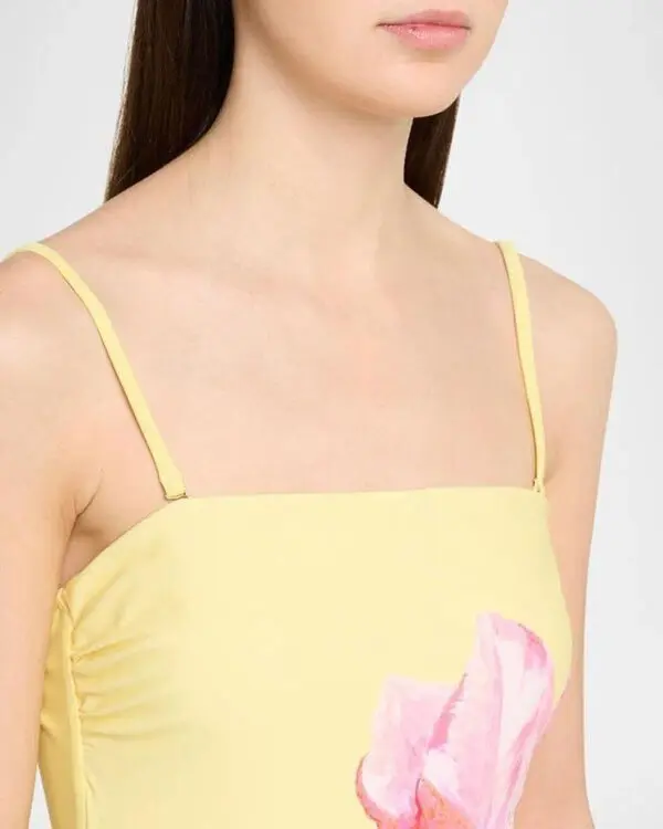MILLY Songe D & Apos;iris Strapless One-piece Swimsuit - Yellow Multi