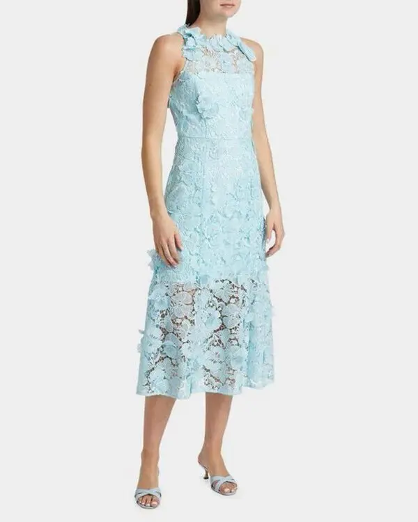 AS IT MAY Samara Lace Midi Dress
