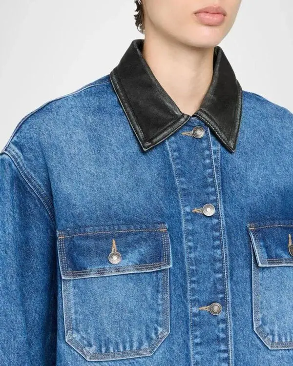 Simkhai Larz Denim Chore Jacket - Balos