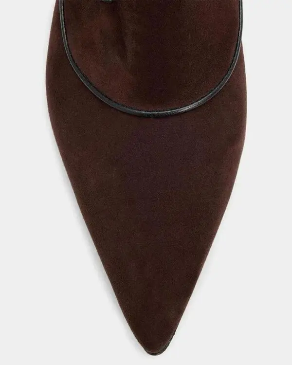 Manolo Blahnik Hironu Suede Ankle Boots