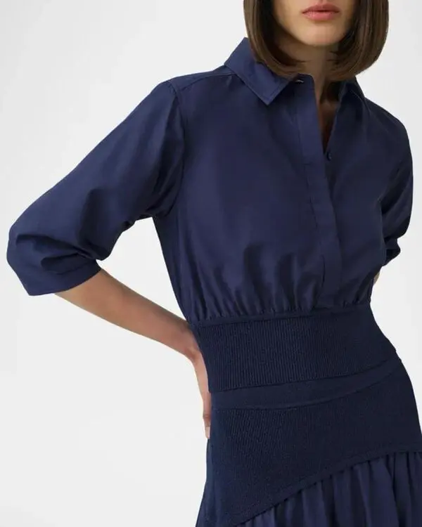 Simkhai Stiles Cotton Poplin Shirt