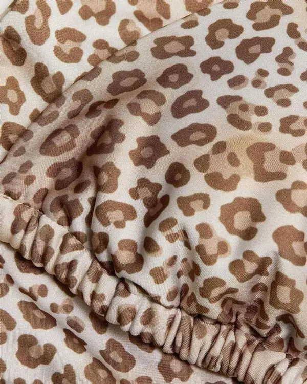Ramy Brook Nikoleta Leopard Triangle Bikini Top