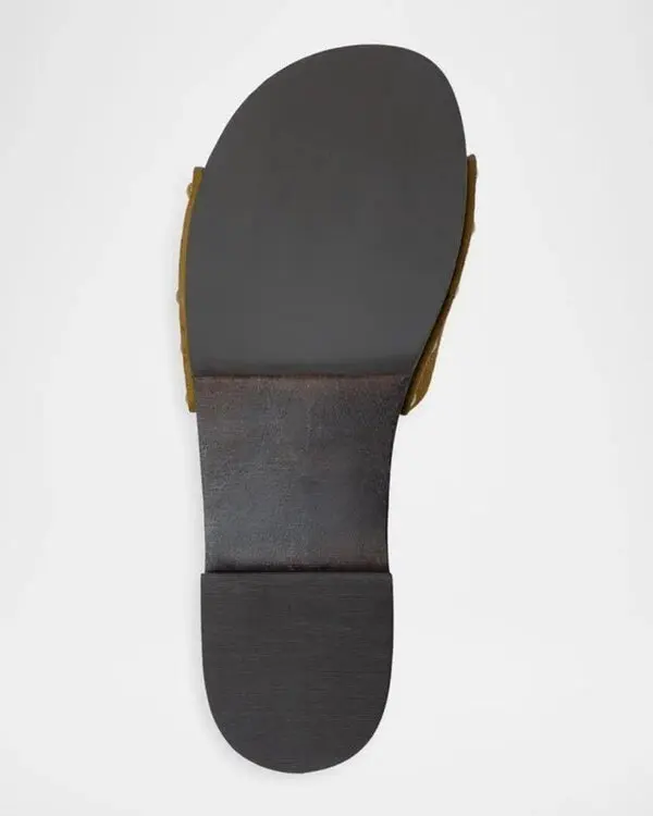 Bernardo Blyde Leather Clog Mule Sandals - Ginger