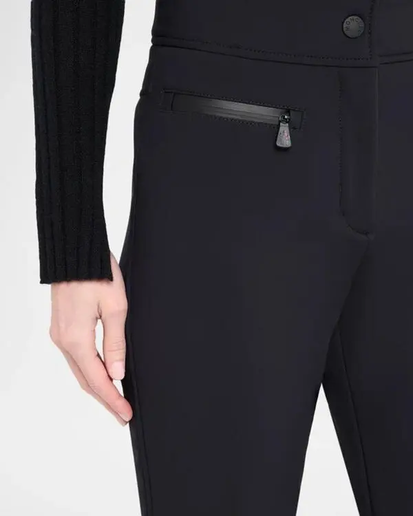 Moncler Stretch Poplin Ski Pants - Black