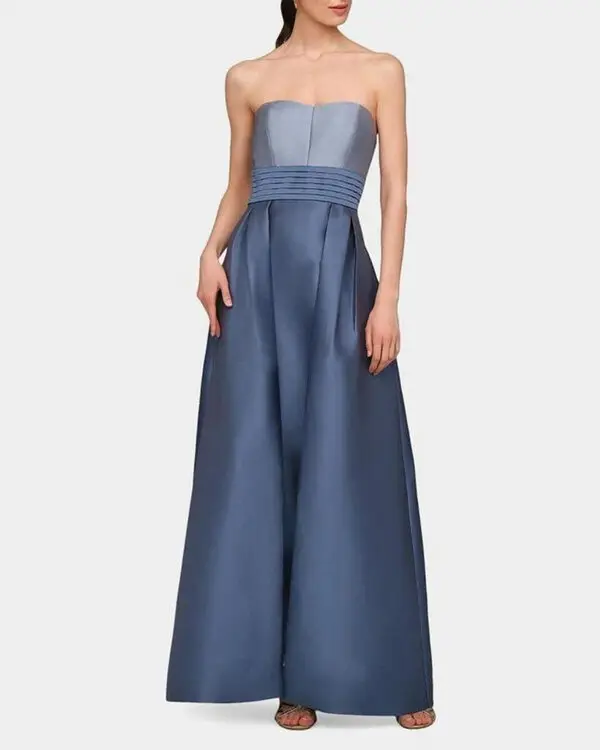 KAY UNGER Trina Overskirt Mikado Gown