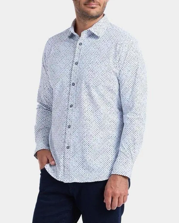 Robert Graham Montagu Knit Button-front Shirt