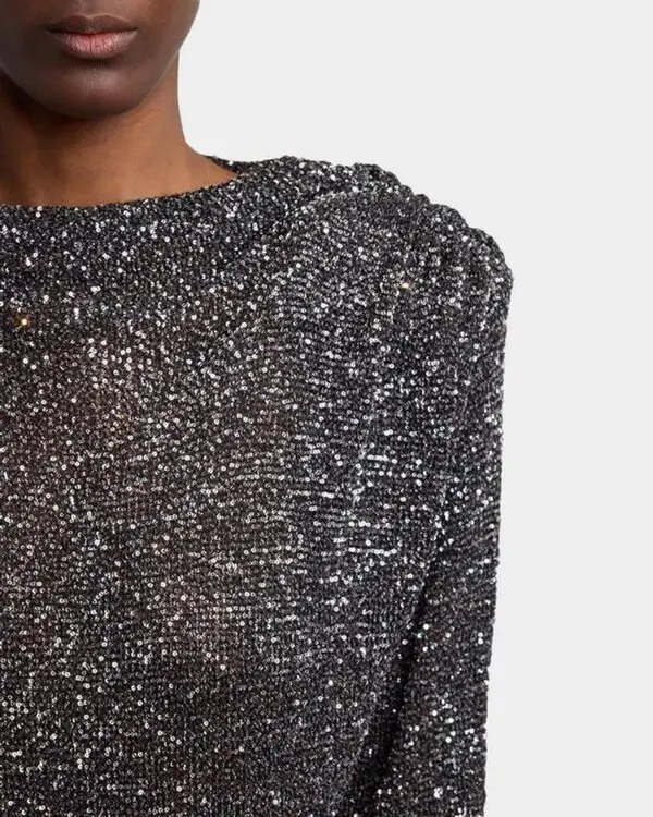 Valentino Garavani Sequined Dolman-sleeve Sweater