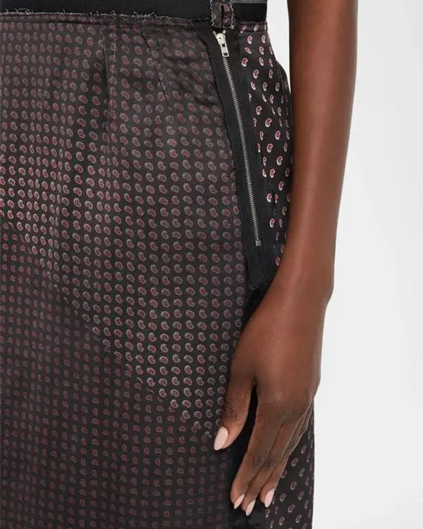 MAISON MARGIELA Paisley Print Midi Pencil Skirt