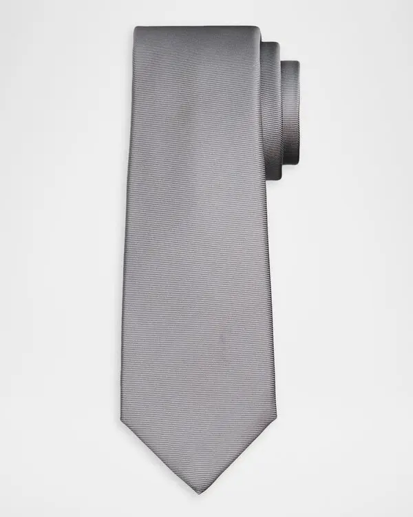 Kiton Apos;s Solid Silk 7-fold Tie