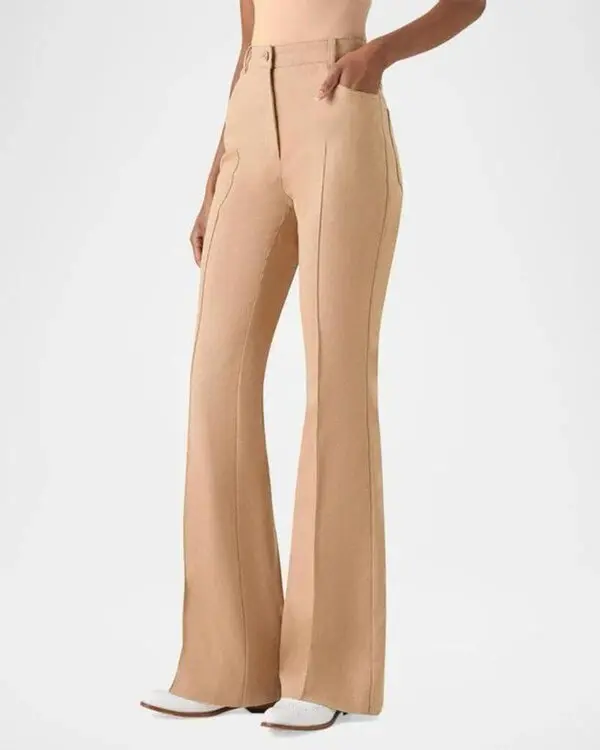 Akris Farid Bootcut Stretch Cotton Denim Pants