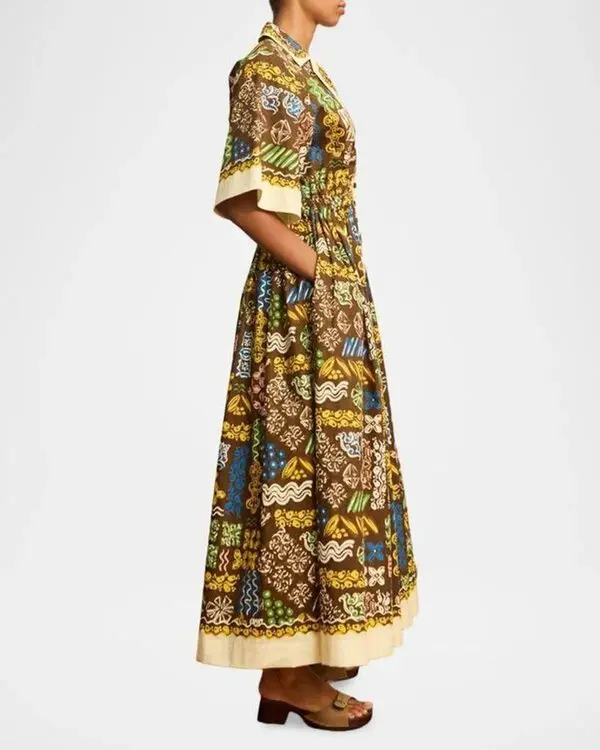ALEMAIS Minnie Cotton Midi Shirtdress