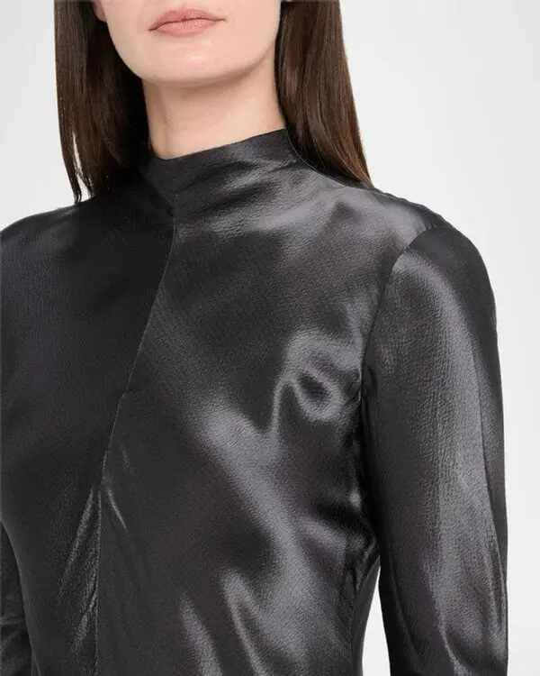 FFORME Mila Satin Drop-waist Dress