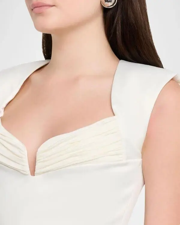 THE NEW ARRIVALS ILKYAZ OZEL Isabeau Sweetheart Fit-&-flare Mini Dress - Chantilly