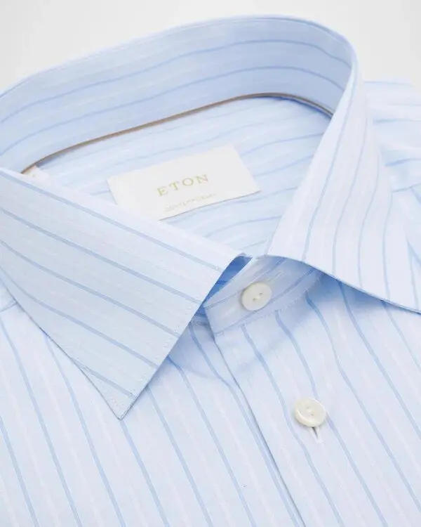 Eton Apos;s Elevated Striped Cotton Dress Shirt