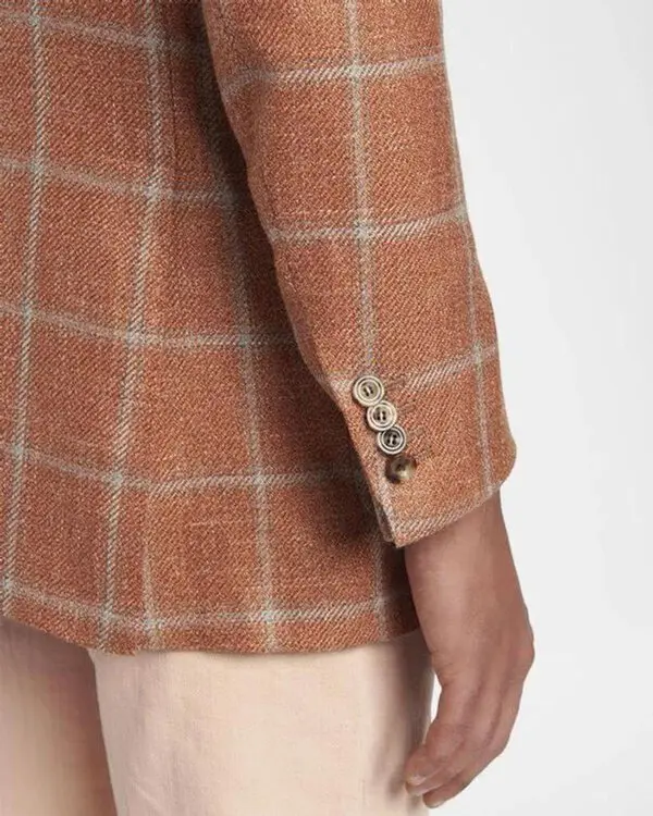 Kiton Apos;s Windowpane Check Cashmere-blend Blazer