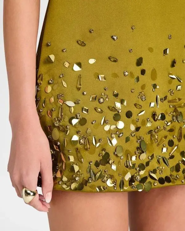 Retrofete Tobonie Embroidered Mini Dress