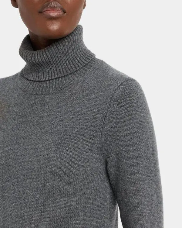 Michael Kors Long-sleeve Turtleneck Wool Dress