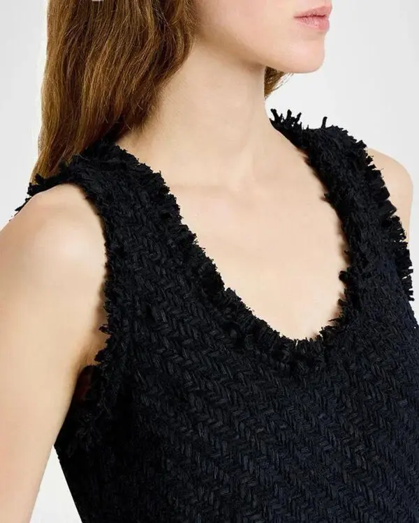Proenza Schouler White Label Kaida Bouclé Mini Dress - Black