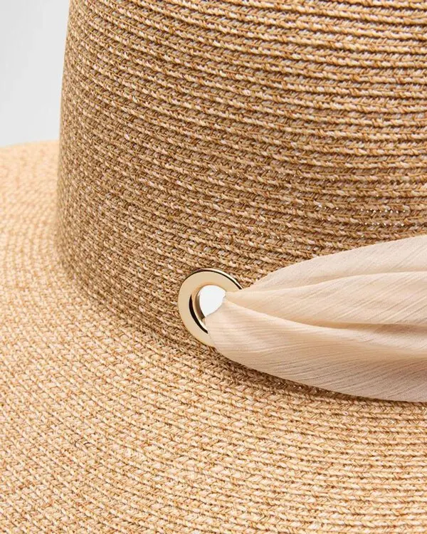 Eugenia Kim Cassidy Packable Wide-brim Fedora With Scarf