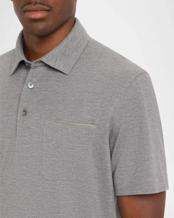 Zegna Apos;s Pure Cotton Piqué Polo Shirt