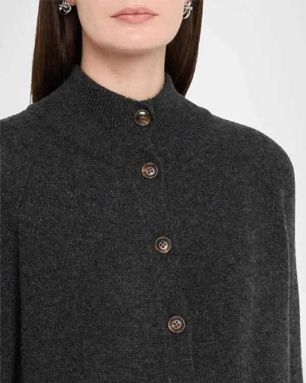 Autumn Cashmere Cashmere Mock-neck Cardigan