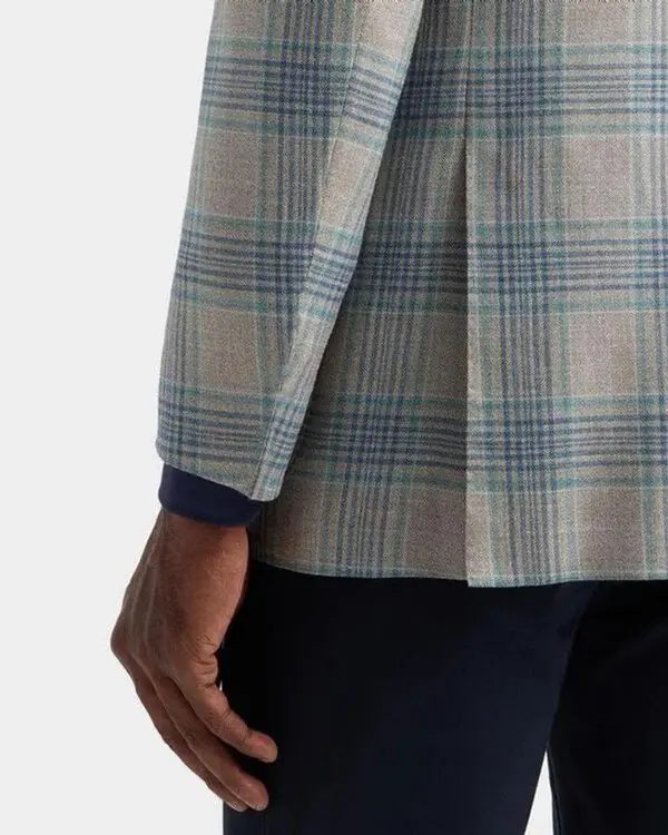 Kiton Apos;s Cashmere Plaid Single-breasted Sport Coat