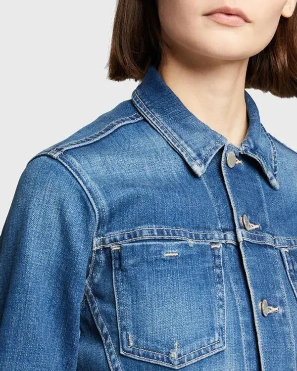 L & APOS;AGENCE Janelle Slim Raw-edge Jacket