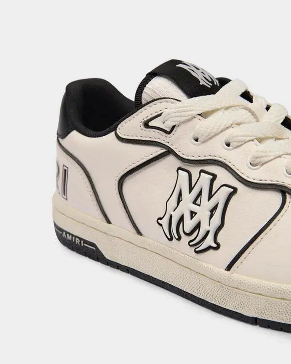 Amiri Apos;s Newport Two-tone Leather Low-top Sneakers - Ivory