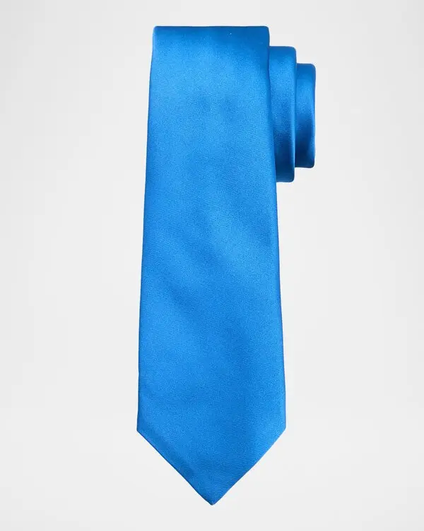 Kiton Apos;s Solid Silk 7-fold Tie