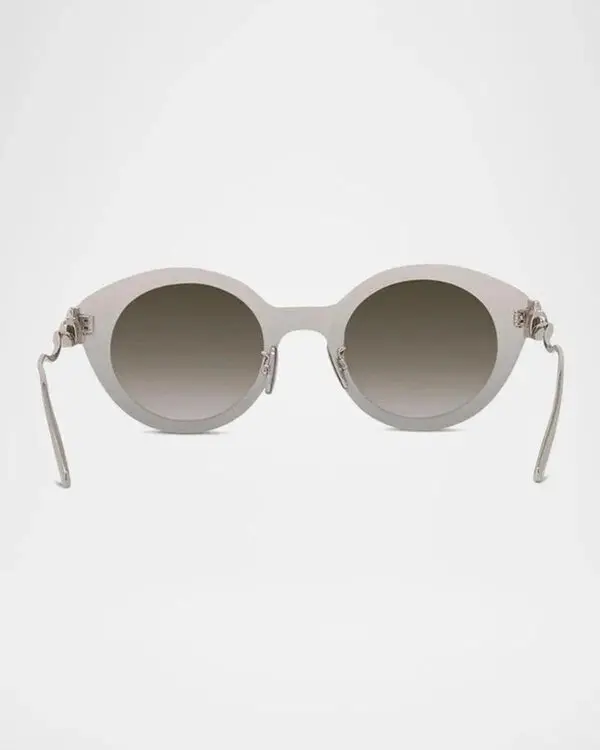 Loewe Coil 48mm Round Sunglasses - Grey