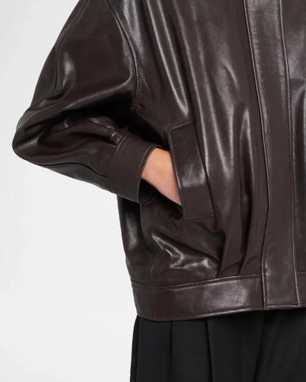 ARMA Paula Oversized Leather Jacket