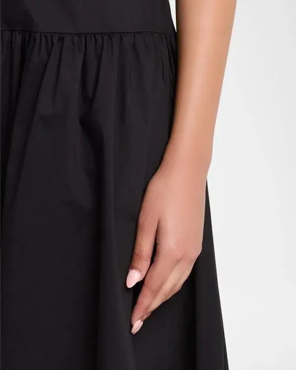 L & APOS;AGENCE Rima Belted Midi Dress - Black