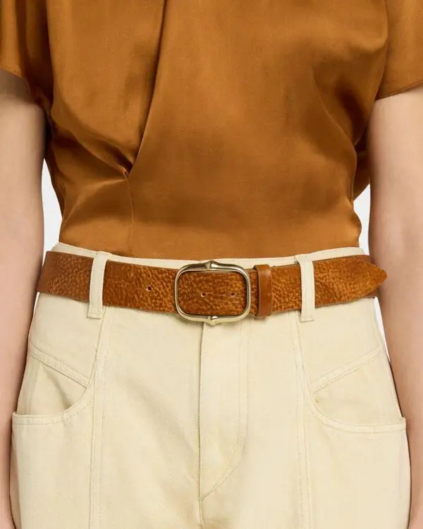 Isabel Marant Étoile Holis Leather Belt - Amber